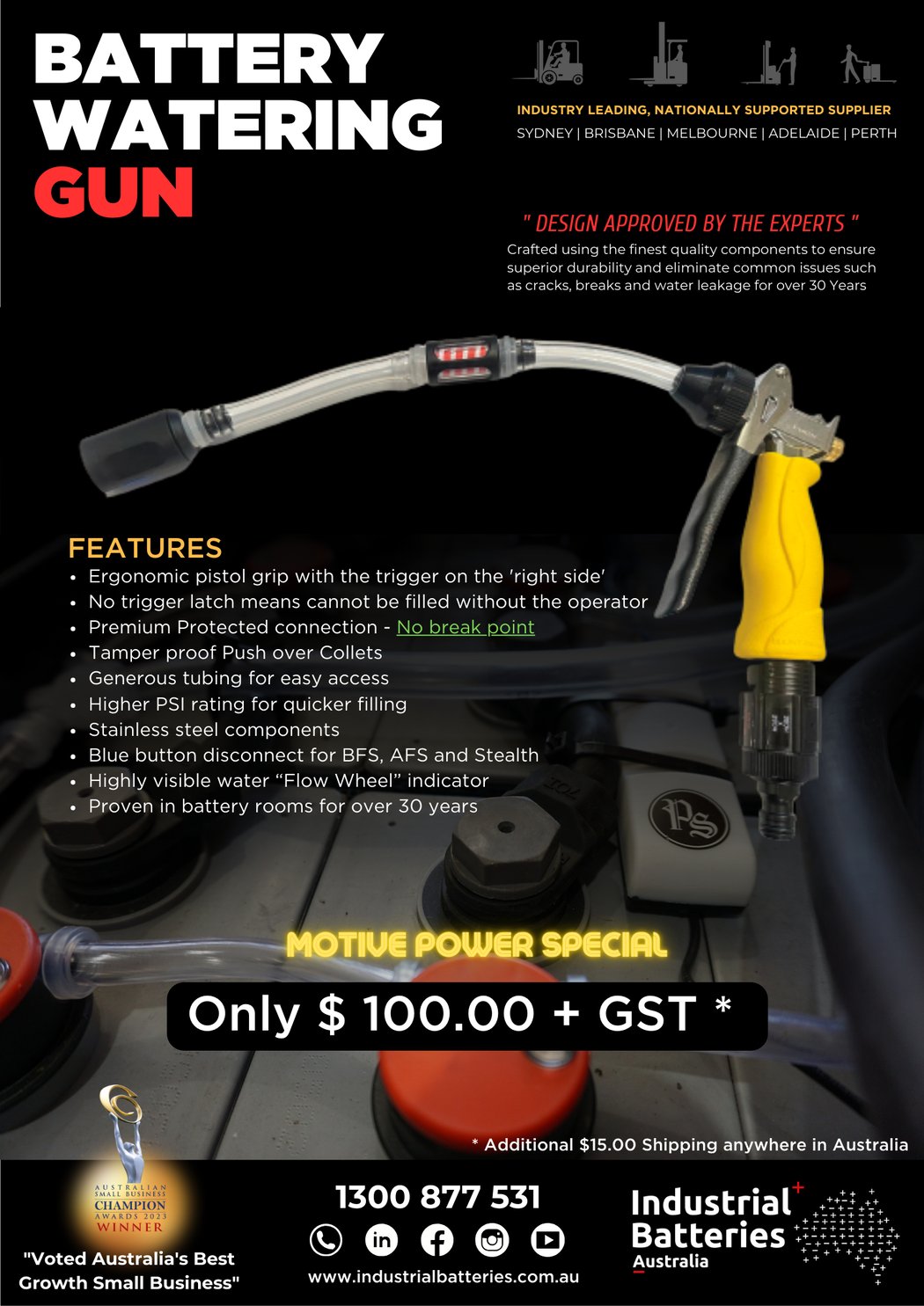 Forklift Battery Watering Gun